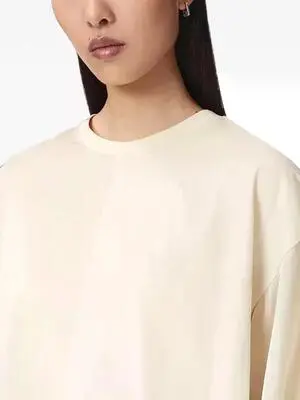 ALLSAINTS Lenny Lace-trim Asymmetric T-shirt