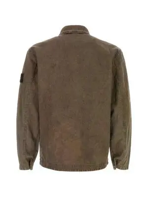 Stone Island 1200029 Corduroy 'terra' Effect Overshirt