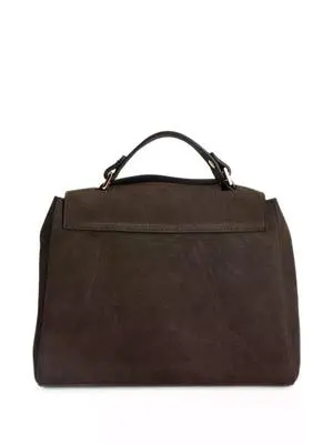 Orciani Logo-lettering Leather Tote Bag