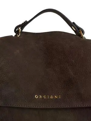 Orciani Logo-lettering Leather Tote Bag