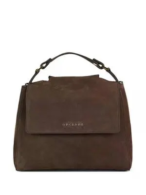 Orciani Logo-lettering Leather Tote Bag