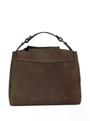 Orciani Logo-lettering Leather Tote Bag