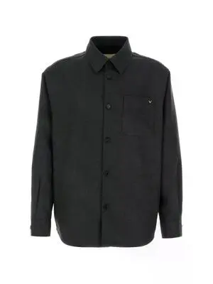 Valentino Garavani Nylon Gabardine Jacket With Vgold Detail