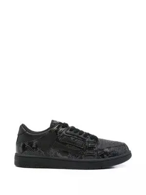 Amiri Skeltop Snakeskin-effect Sneakers