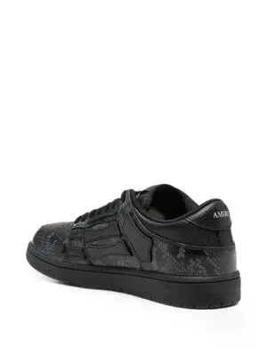 Amiri Skeltop Snakeskin-effect Sneakers
