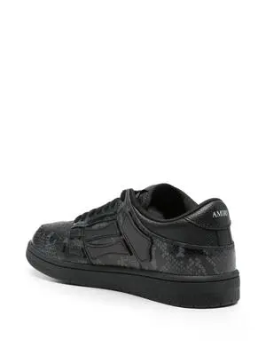 Amiri Snakeskin-effect Skeleton Low-top Sneakers