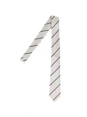 TOM FORD Silk Neck Tie - Silver