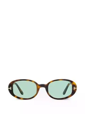 TOM FORD Iggy Oval-frame Sunglasses - Brown