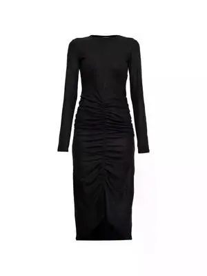 MARANT ETOILE Dylin Ruched Midi Dress - Black