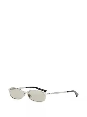 Saint Laurent Oval Frame Sunglasses - Silver