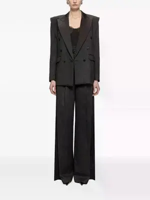 NISSA Pinstripe Wide-leg Pants