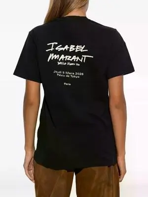 Isabel Marant Étoile Zewel Cotton T-shirt With Logo Detail