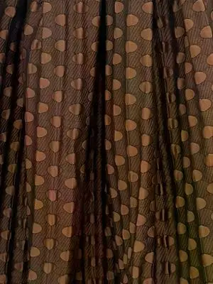 LUNATICA MILANO Pleated Polka-dot Midi Skirt