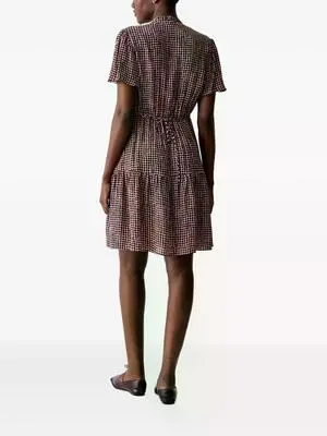 Marc O'polo Geometric Print V-neck Mini Dress