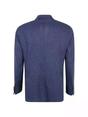 Tagliatore Montecarlo Herringbone-pattern Double-breasted Blazer