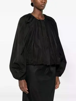 TOTEME Gathered Drawstring Oversized Jacket