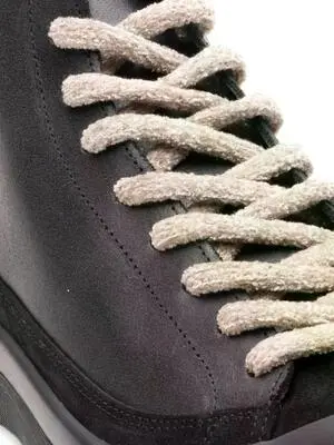 PANCHIC Lace-up Panelled Ankle Boots