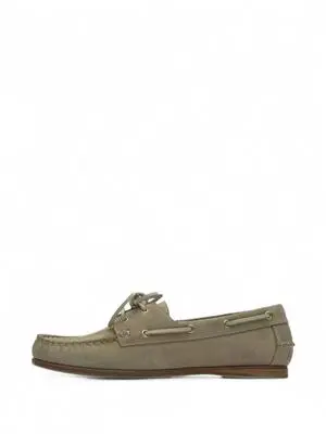 LOTTUSSE Suede Boat Shoes - Neutrals