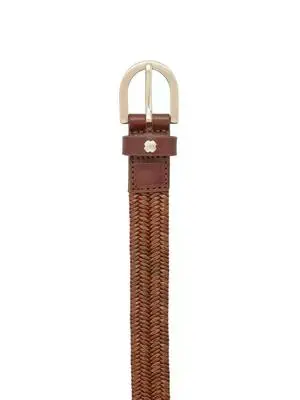 LOTTUSSE Braided Leather Belt With Buckle Fastening