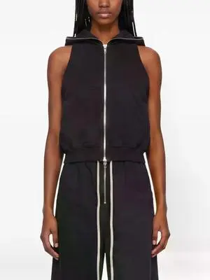 Rick Owens Sleeveless Zip-up Hoodie