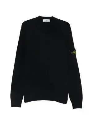 Stone Island Logo-patch Crew-neck Sweater