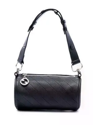 Gucci Blondie Barrel Shoulder Bag - Black