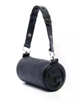 Gucci Blondie Barrel Shoulder Bag - Black