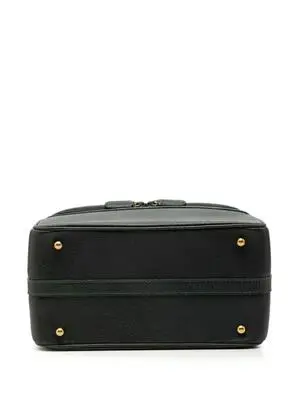 Gucci Calfskin Bamboo Vanity Bag Satchel