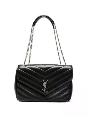 Saint Laurent Loulou Matelassé Shoulder Bag - Black