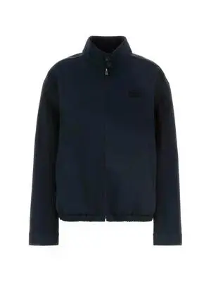 Miu Miu Logo Embroidered High Neck Jacket
