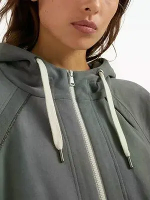 Brunello Cucinelli Monili Cotton Zip-up Hoodie