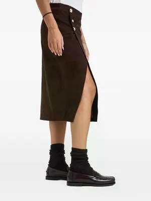 Liu Jo Button-embellished Wrap Midi Skirt