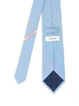 FERRAGAMO Owl-print Silk Tie