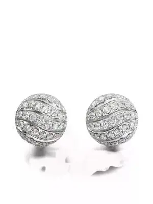 David Yurman Sculpted Cable Diamond Stud Earrings