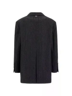 Herno Pinstripe Peak-lapel Blazer