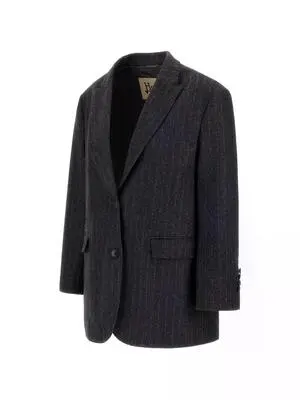 Herno Pinstripe Peak-lapel Blazer