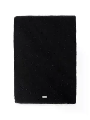 Herno Fisherman's Rib-knit Scarf - Black