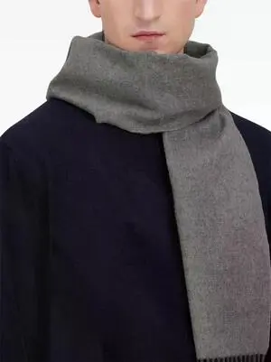 Herno Fringed Scarf - Grey