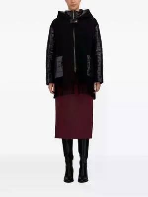 Herno Ultralight Fringed Single-breasted Coat