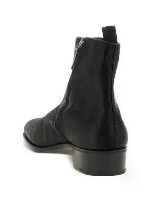 John Lobb Freddi Bristle Hide Ankle Boots