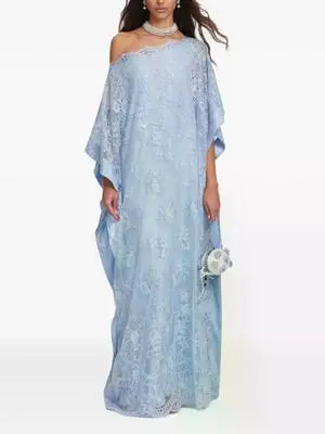 SELF-PORTRAIT Embellished Lace Kaftan Maxi Dress