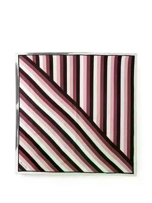 Marc O'polo Striped Square Scarf - Pink
