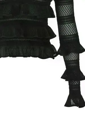 Zimmermann Valiant Ruffled Lace Top