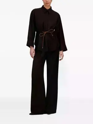 Herno Elasticated-waist Wide-leg Trousers