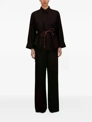 Herno Elasticated-waist Wide-leg Trousers