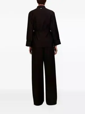 Herno Elasticated-waist Wide-leg Trousers