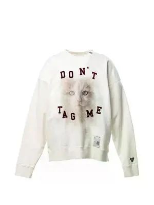 Mihara Yasuhiro Cat Printed Sweatshirt - Neutrals