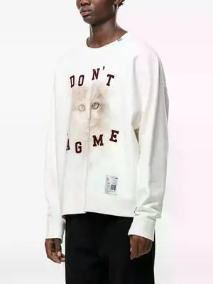 Mihara Yasuhiro Cat Printed Sweatshirt