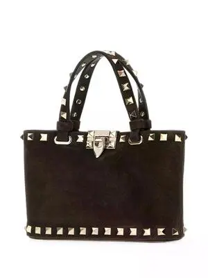 Valentino Garavani Rockstud Mini Suede Shopping Bag