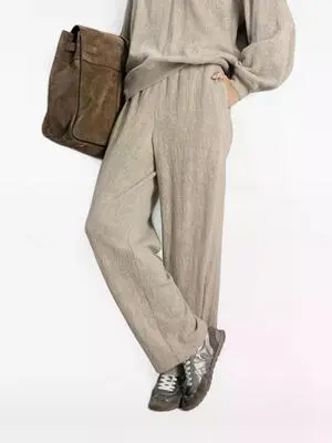 Brunello Cucinelli Lace-knit Track Pants